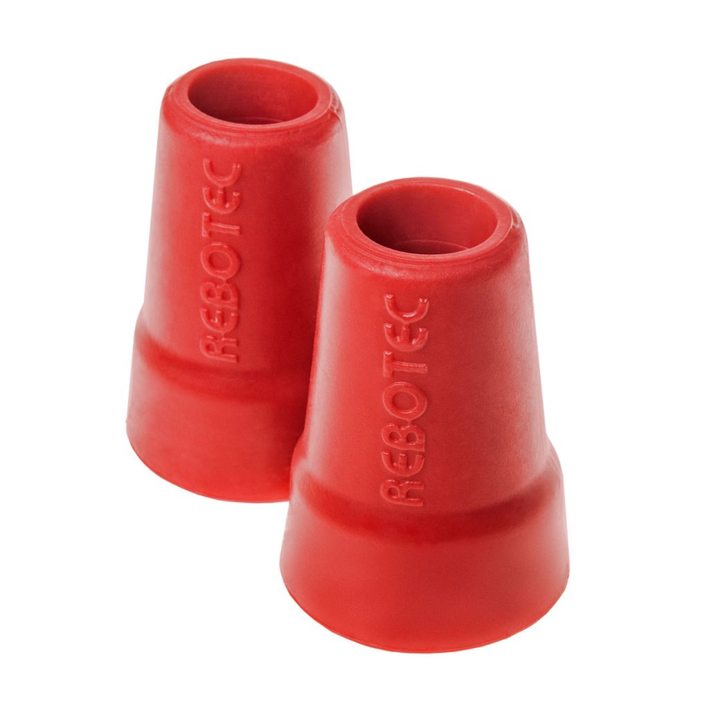 Rebotec 19mm, Ferrules Crutch Tips – Red - Better Support Australia