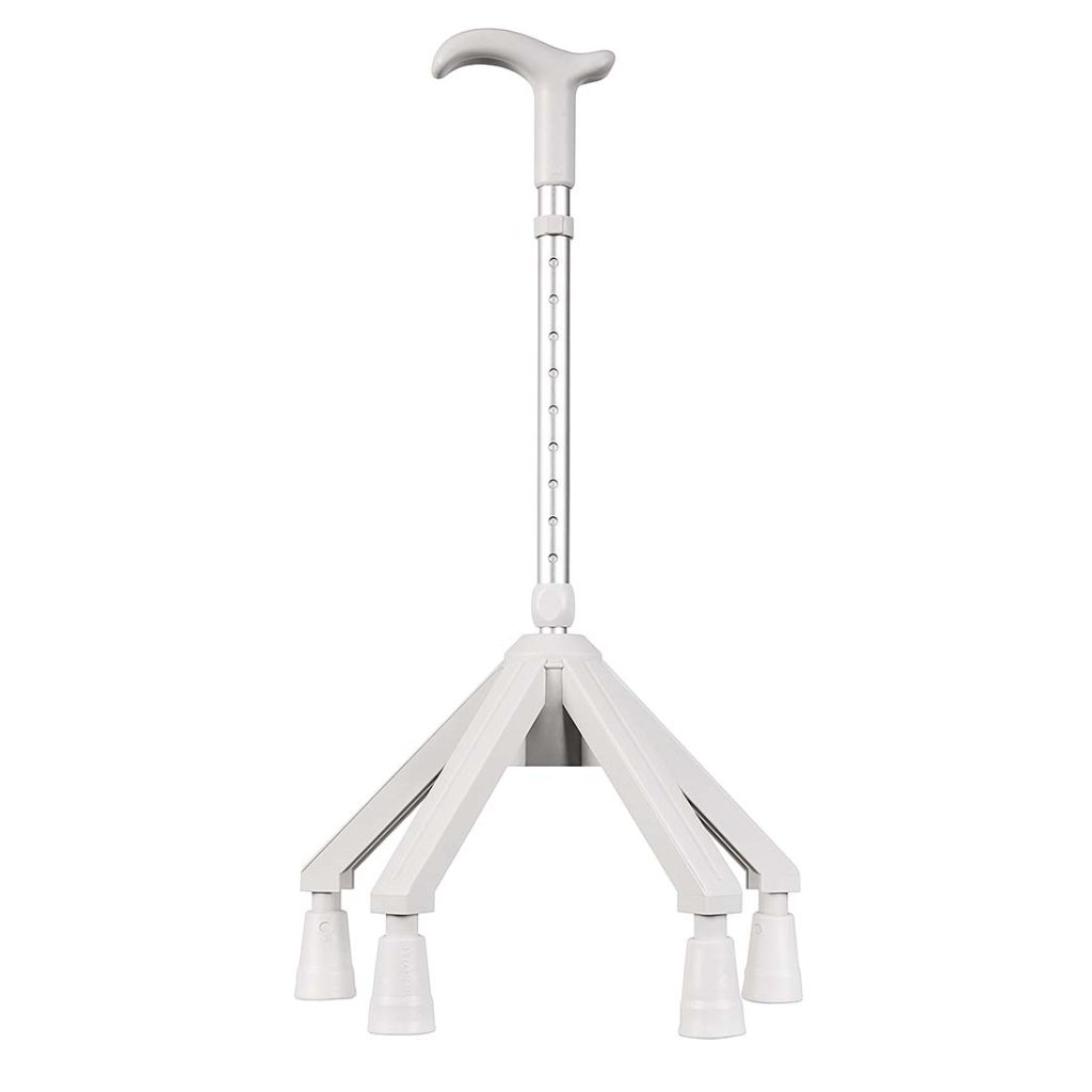 Rebotec Quadro – Stable 4 Point Walking Cane – Light Grey - Better ...